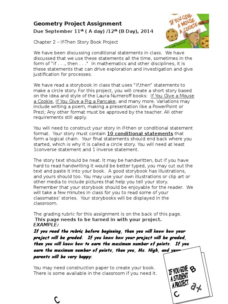 Geometry Project - Conditional Statements | Download Free PDF ...