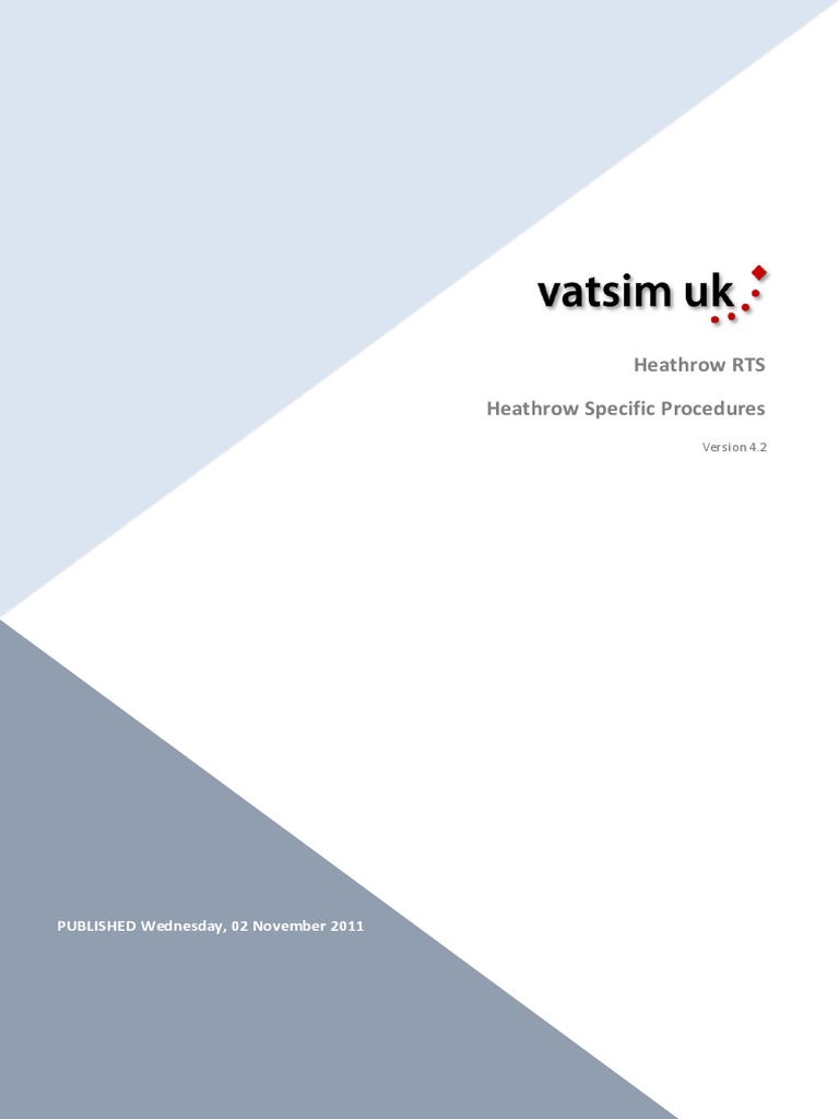 Heathrow Procedures Guide | PDF | Air Traffic Control | Transponder ...