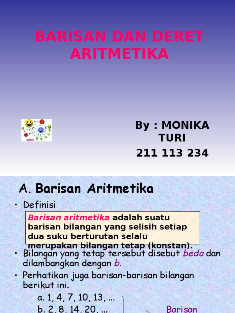 Baris Dan Deret Aritmatika | PDF