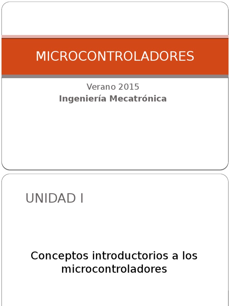 Microcontroladores U1, U2, U3 | PDF | Microcontrolador | Unidad Central ...