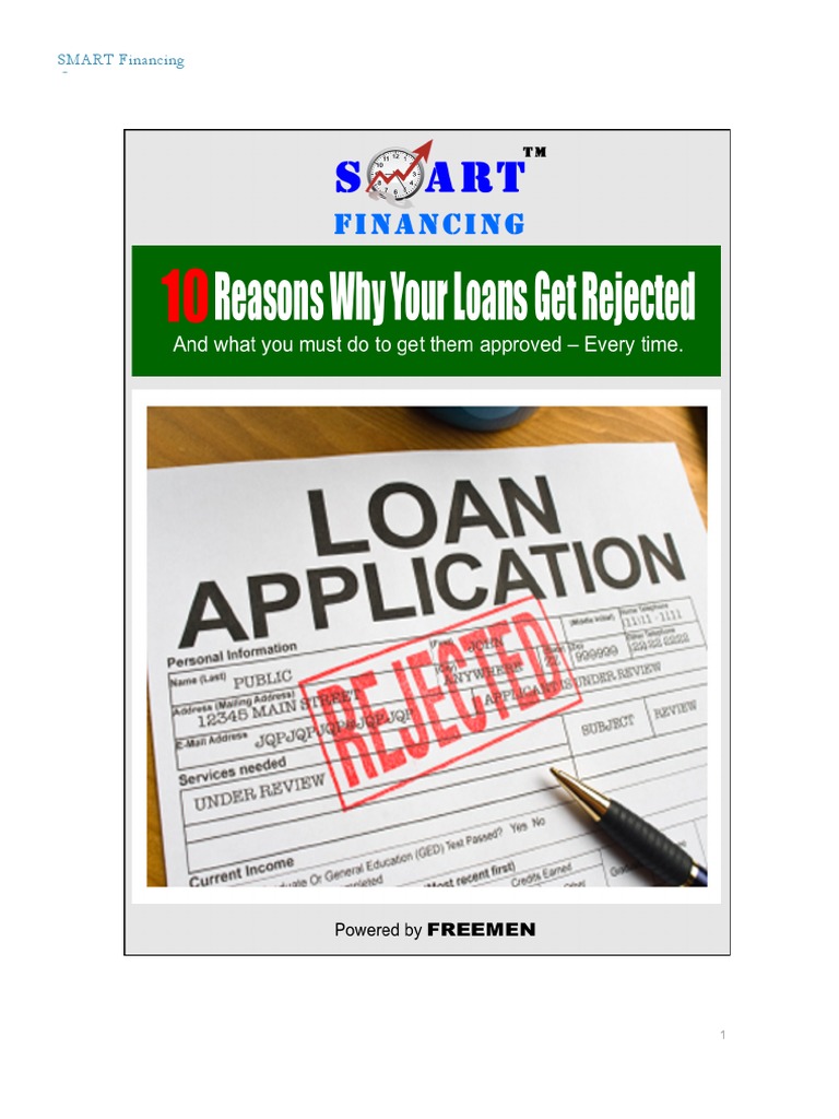 Top 10 Reasons for Mortgage Rejection | PDF | Credit (Finance) | Loans