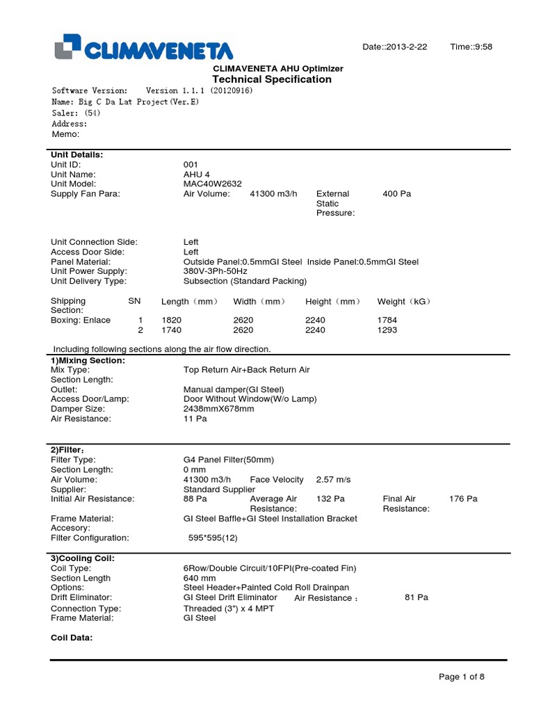 General Report (Ver.E) | PDF | Hvac | Mechanical Fan