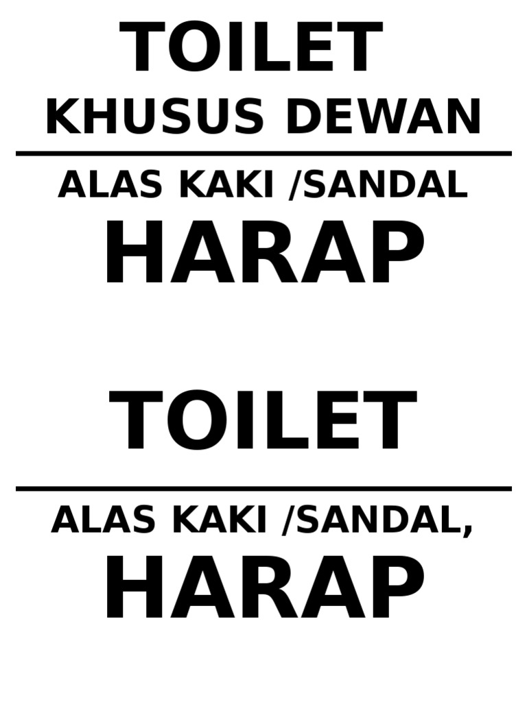 Tulisan Toilet | PDF