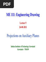 Auxiliary Planes in Engineering Drawing | PDF | Plane (Geometry ...
