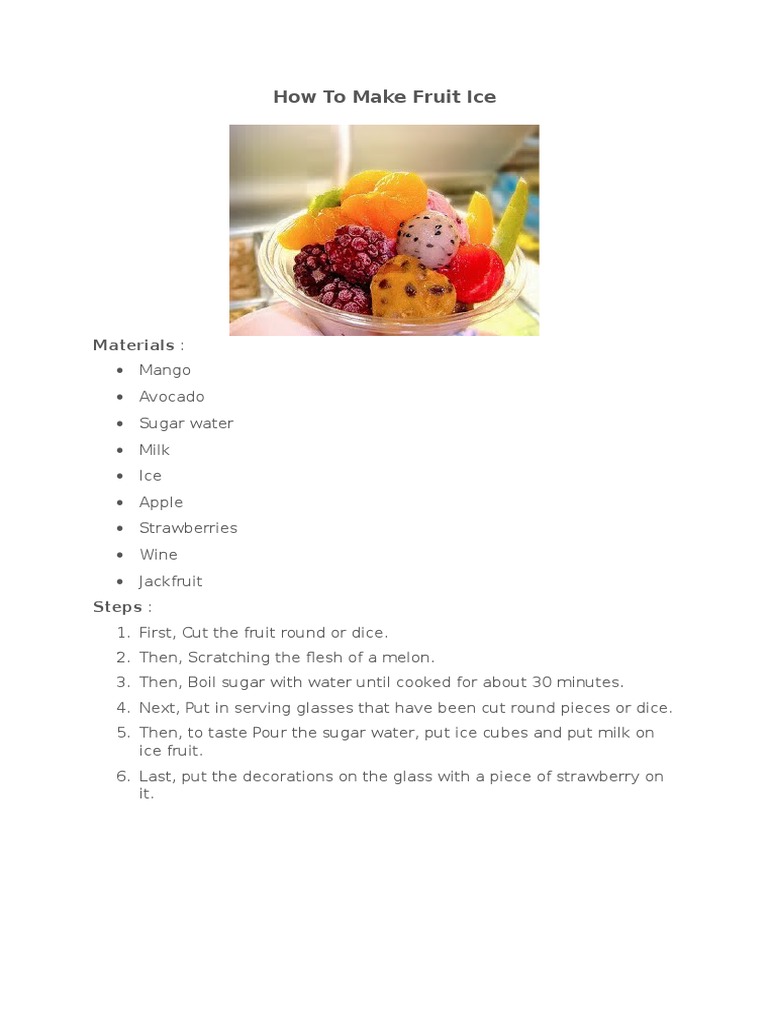 Contoh Procedure Text