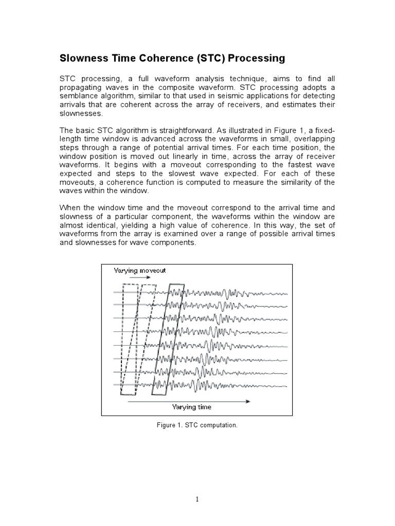 Overview of Semblance-Time Coherence Processing | PDF | Coherence ...