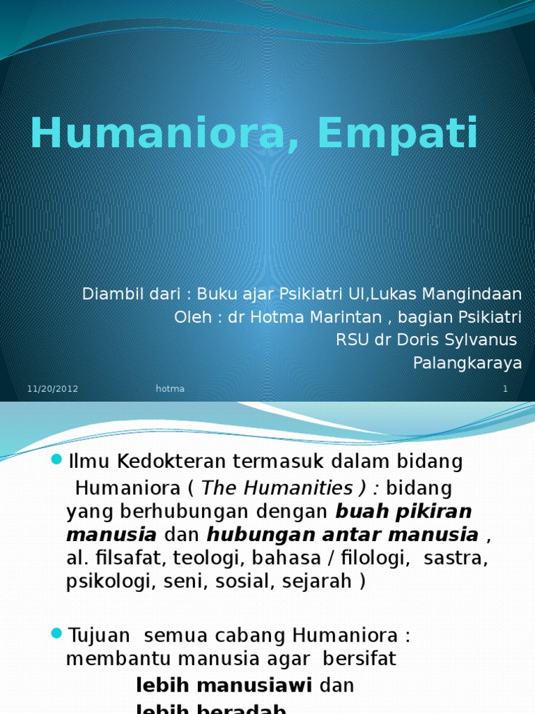 Humaniora | PDF
