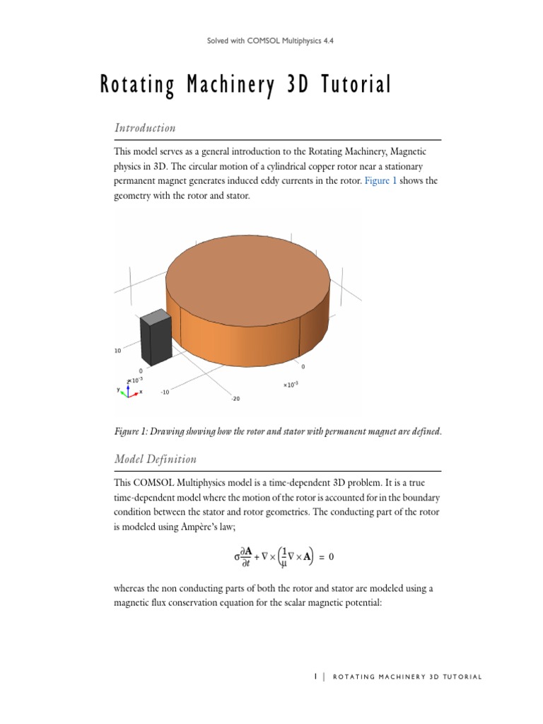 Rotating Machinery 3d Tutorial | PDF | Magnetic Field | Gauge Theory