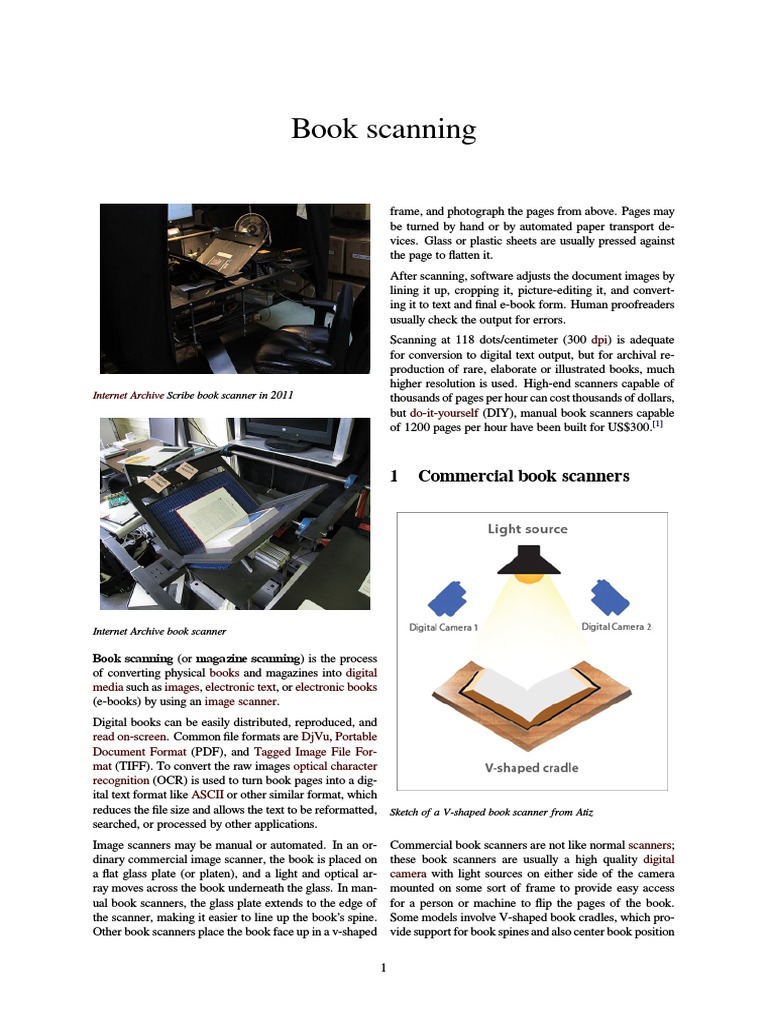 Book Scanning | PDF | Image Scanner | Written Communication