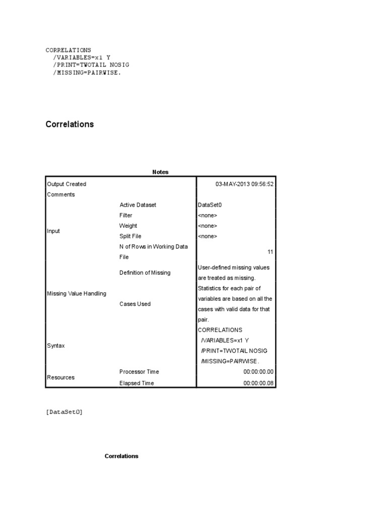 Output | PDF | Data Set | Correlation And Dependence