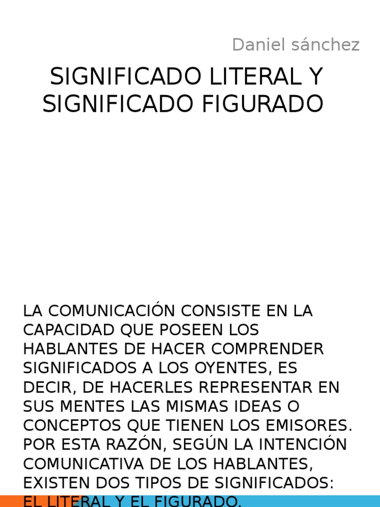 Significado Literal y Significado Figurado1