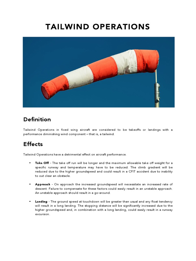 Tailwind Operations | Takeoff | Aeronautics