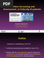 NUTRIC Score for Nutrition Risk Assessment | PDF | Intensive Care ...