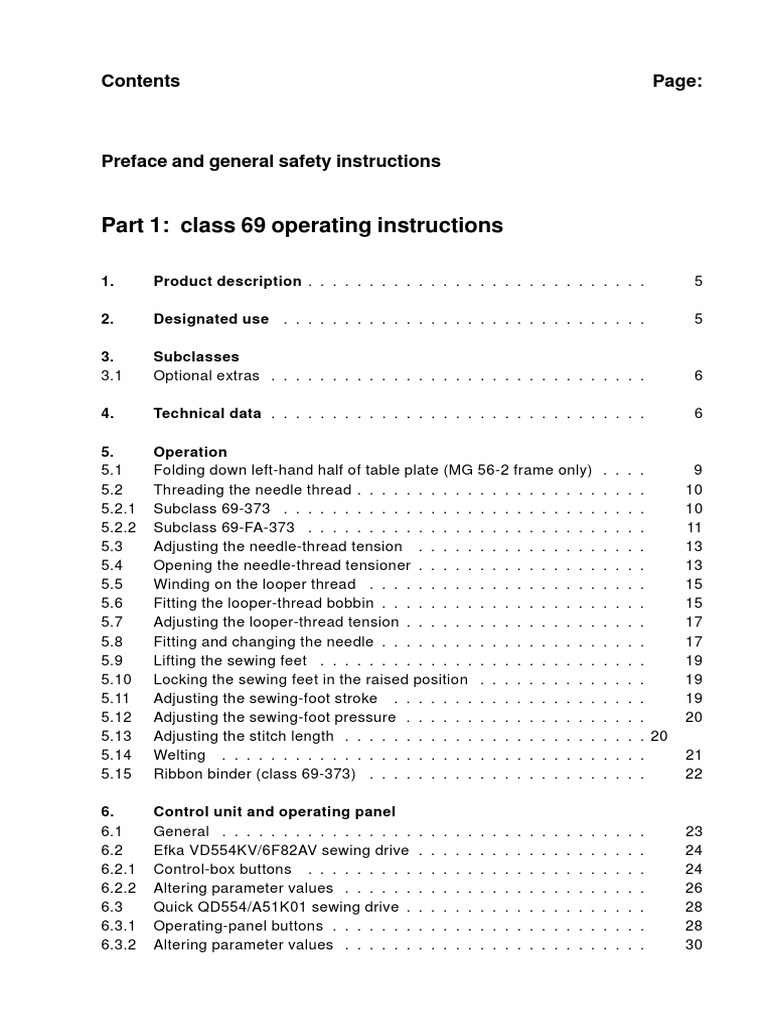 Instruction Manual Durkop 69 | PDF | Sewing Machine | Sewing