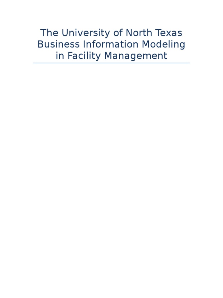 BIM Impact on Facility Management | PDF | Building Information Modeling ...