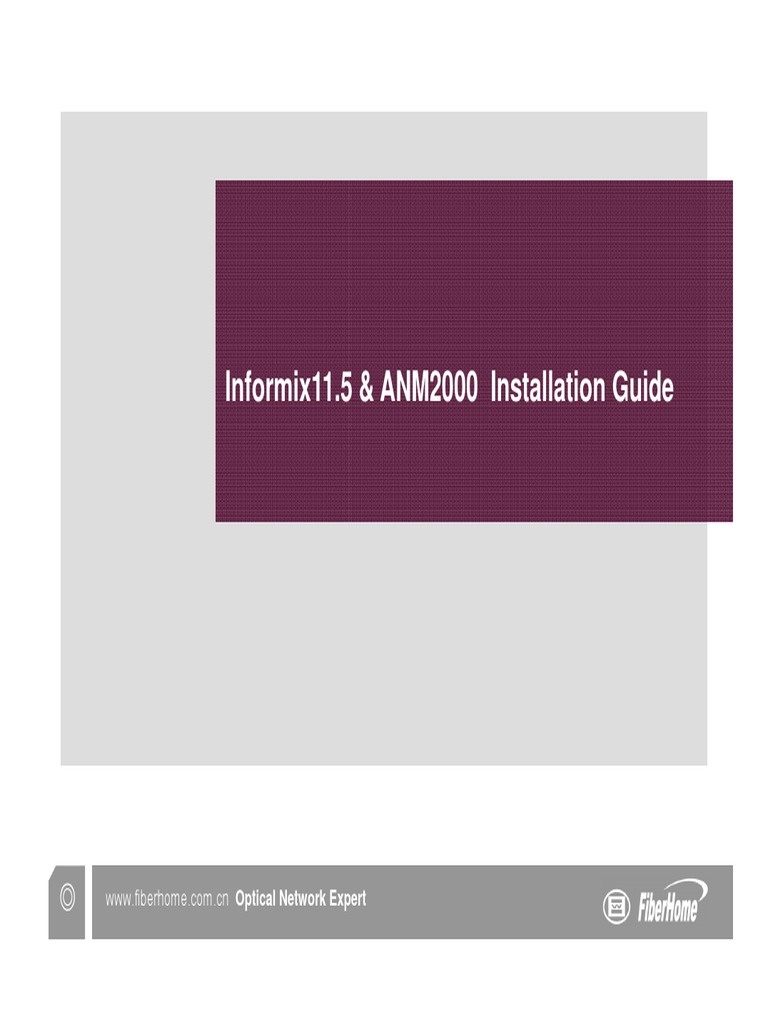 Informix & ANM2000 Setup Guide | PDF | Installation (Computer Programs) | Computer File