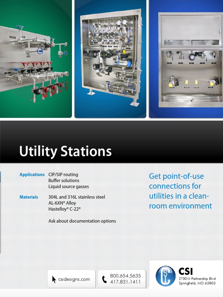 Utility Stations: Get Point-Of-Use Connections For Utilities in A Clean ...
