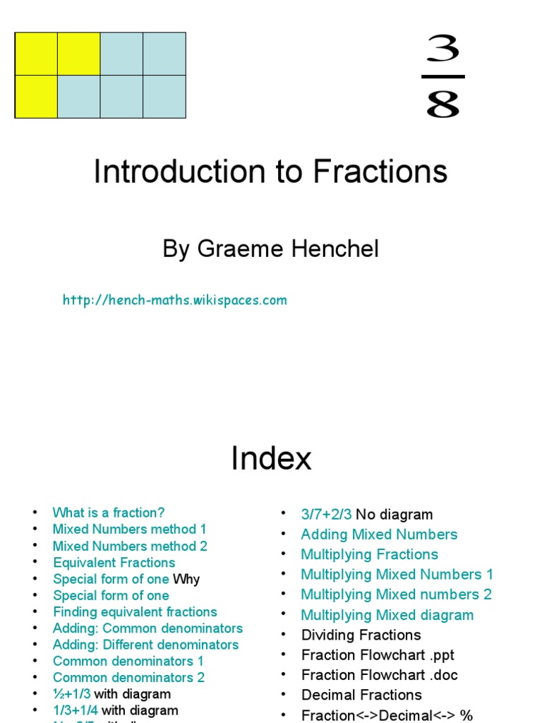 Introduction to Fractions Overview | PDF