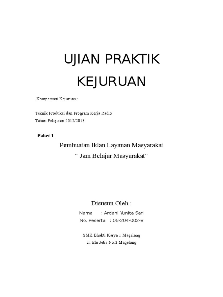 Contoh Script Siaran Radio | PDF