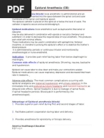 Understanding Epidurals in Labour | PDF | Childbirth | Anesthesia