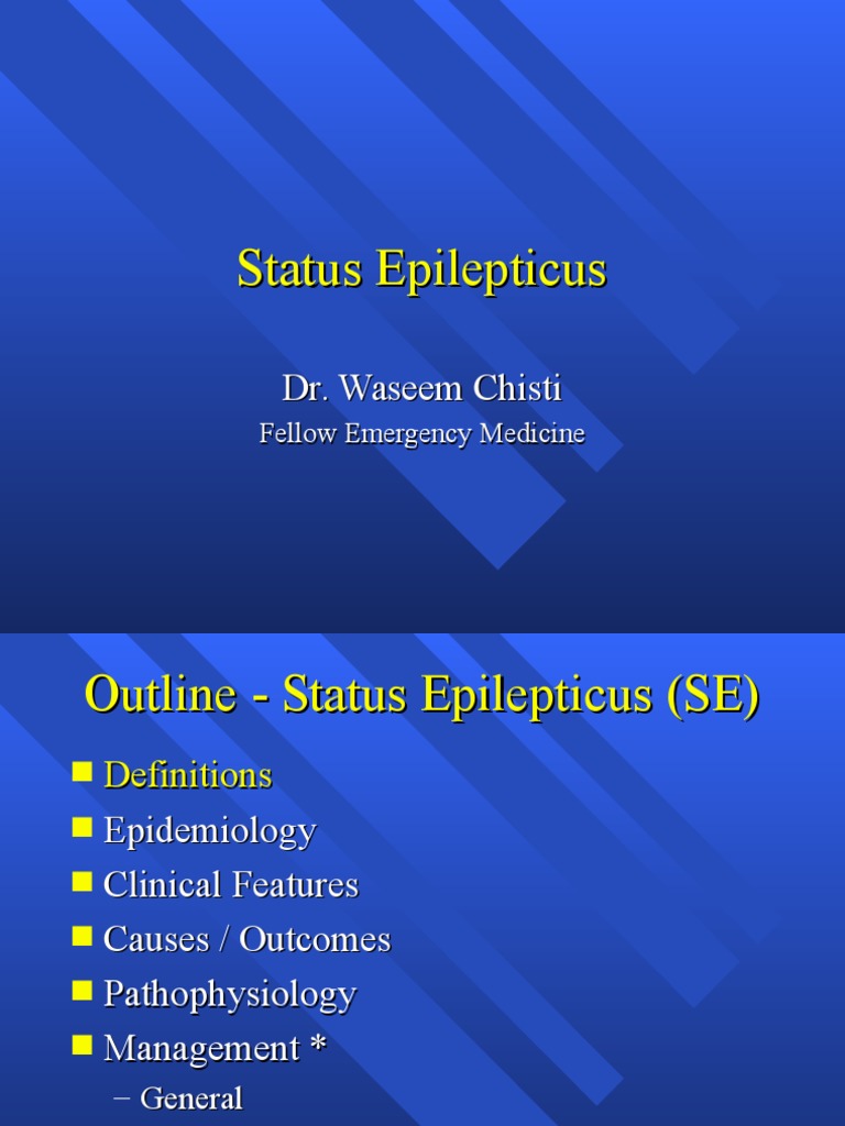 Comprehensive Guide to the Management of Status Epilepticus | PDF ...