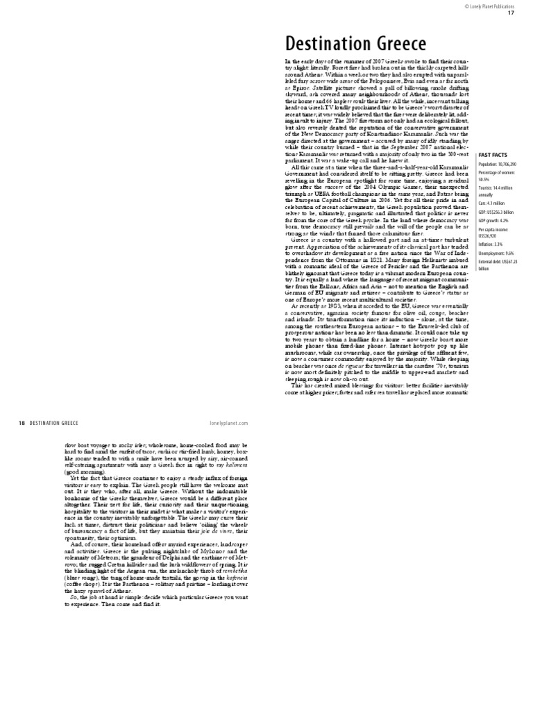 Greece 8 Getting Started | PDF | Greece | Tourism