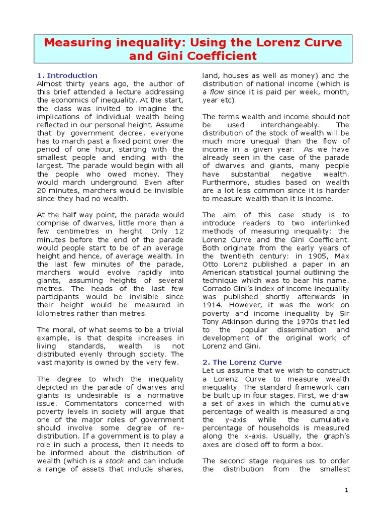 Measuring Inequality | PDF