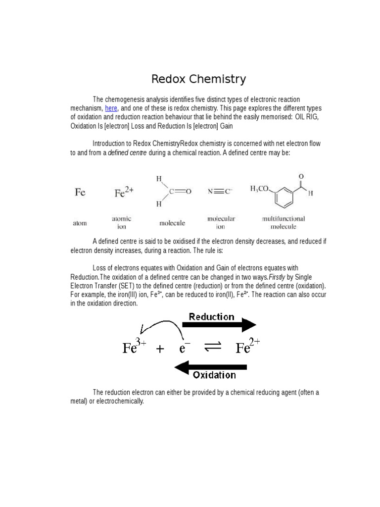 Redoks | PDF | Redox | Chemical Reactions
