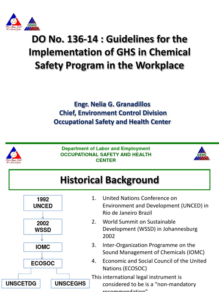 6a Department Order No 136 14 Guidelines For The Implementation of GHS ...