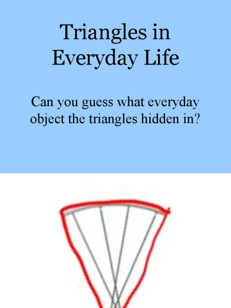 Discover Triangles in Daily Objects | PDF