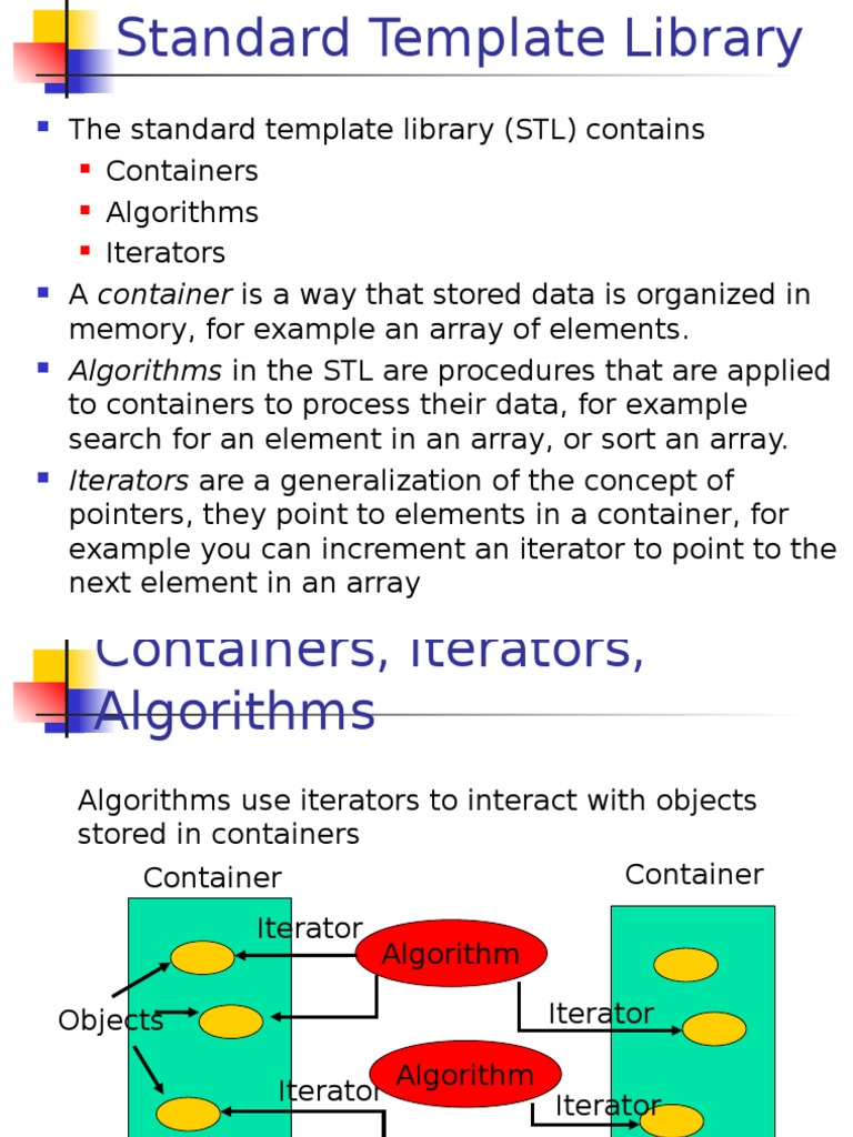 Standard Template Library | PDF | Array Data Structure | Algorithms And Data Structures