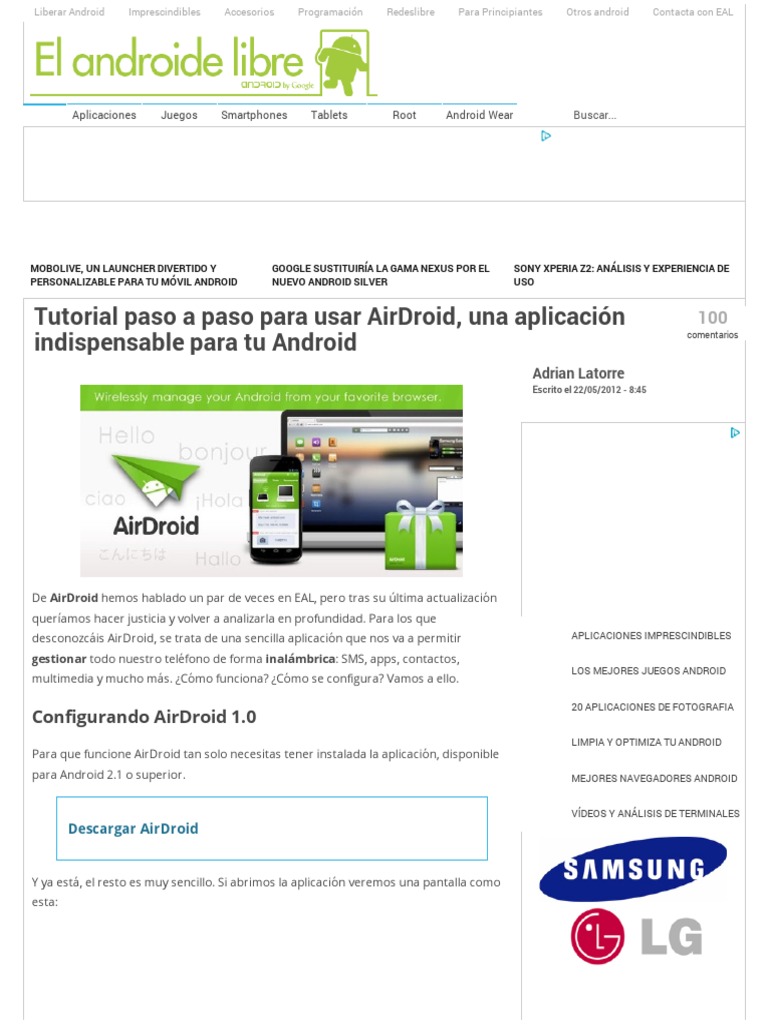 Tutorial AirDroid | PDF | Android (sistema operativo) | Google