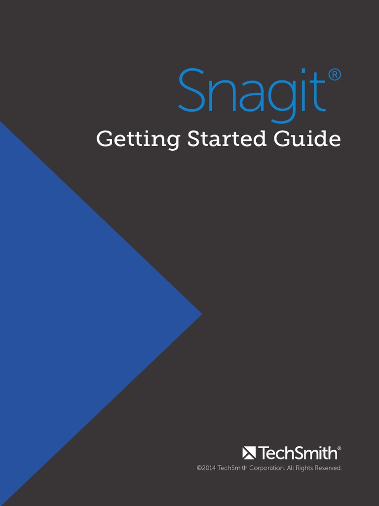 Getting Started Guide: ©2014 Techsmith Corporation. All Rights Reserved | PDF | Application ...