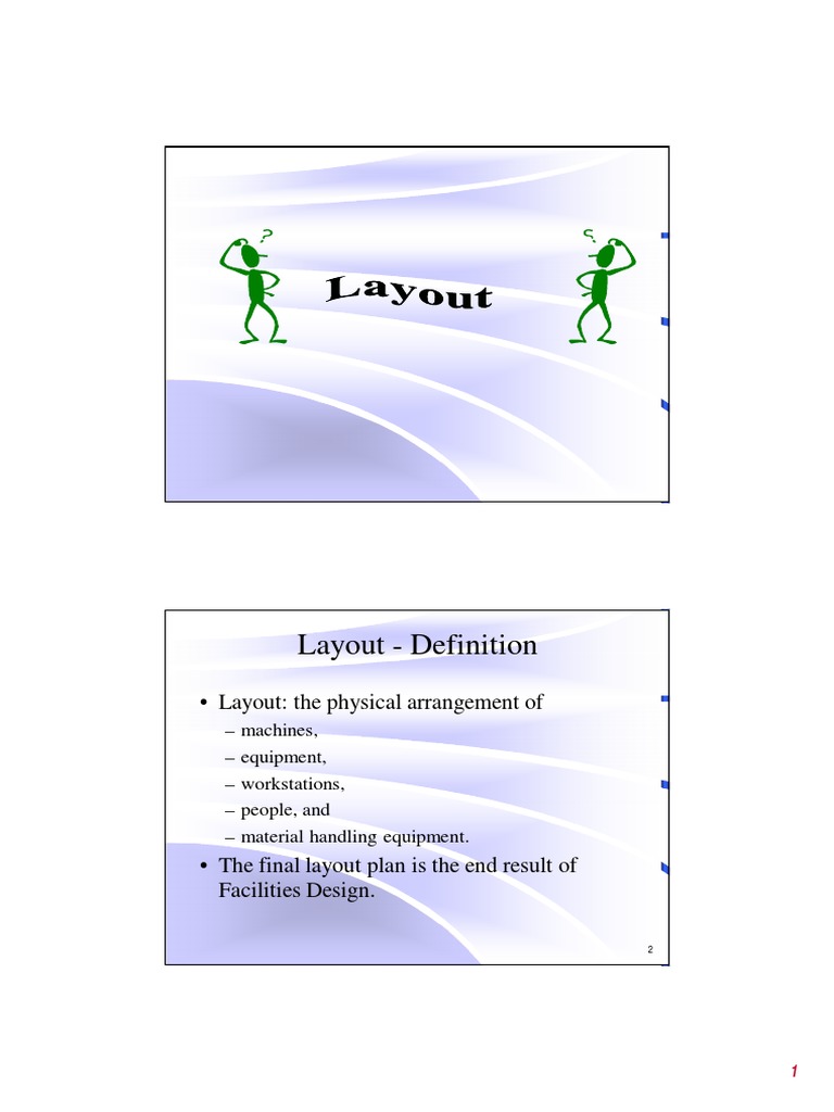 Layout - Definition: - Layout: The Physical Arrangement of | PDF ...