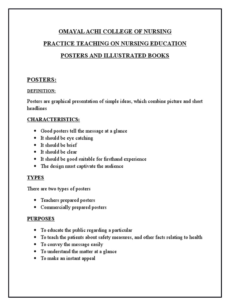 Omayal Achi College of Nursing Practice Teaching On Nursing Education ...