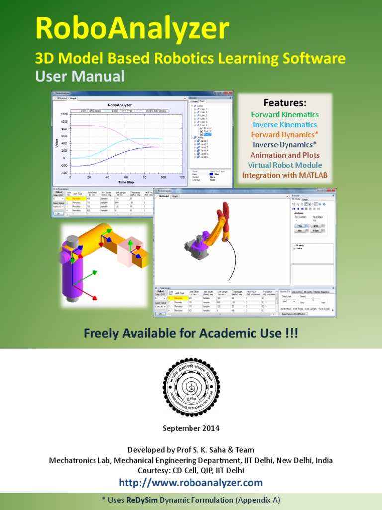 Robo Analyzer User Manual | Center Of Mass | Kinematics