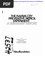 Kelling Et Al. (1974) - The Kansas City Preventive Patrol Experiment ...