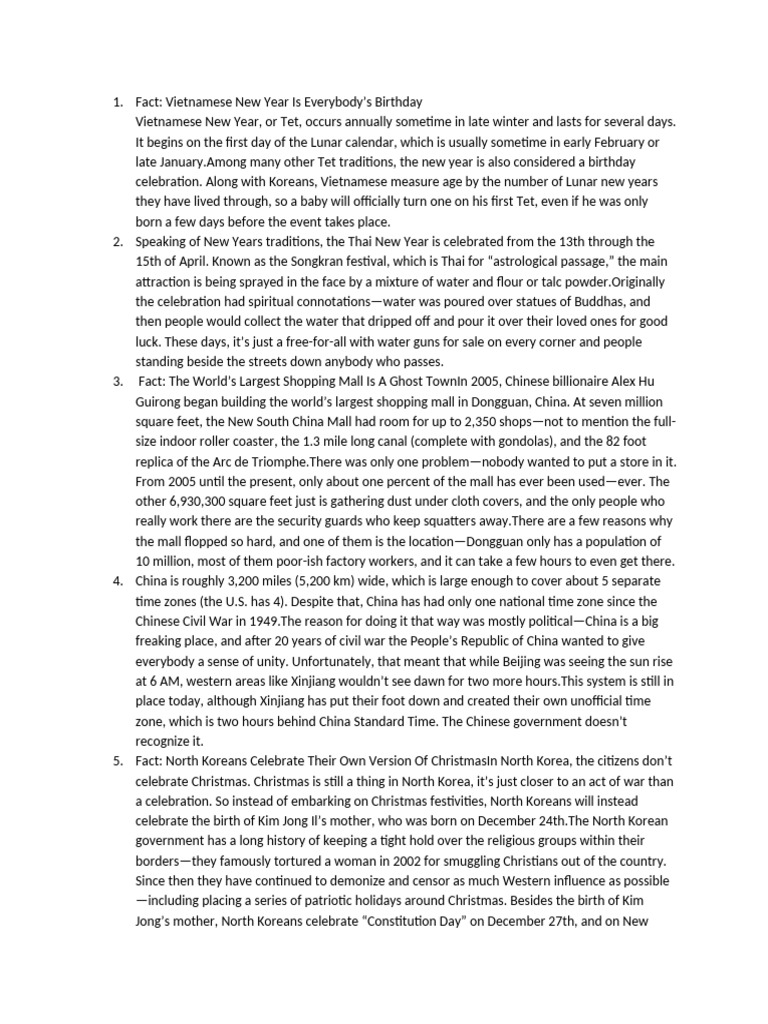 21 Facts and Trivia About Asia | PDF | Asia | South Asia