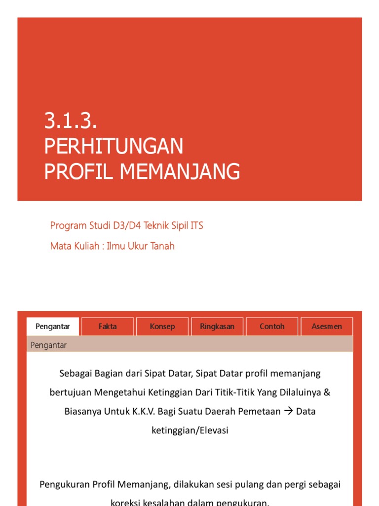 Perhitungan Profil Memanjang | PDF