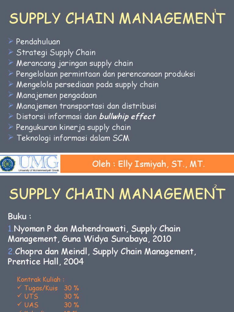 1 - Konsep Dan Pengertian SCM | PDF | Sains & Matematika | Komputer