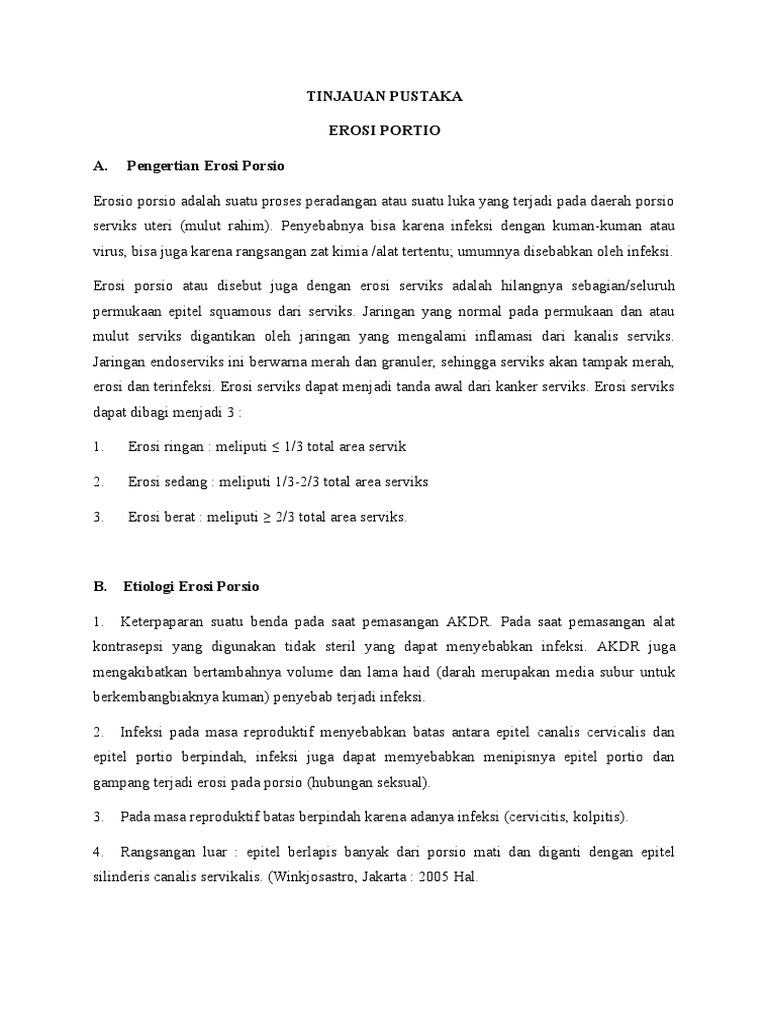 Erosi Serviks | PDF