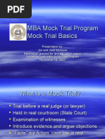 Steps in A Mock Trial | PDF | Cross Examination | Witness