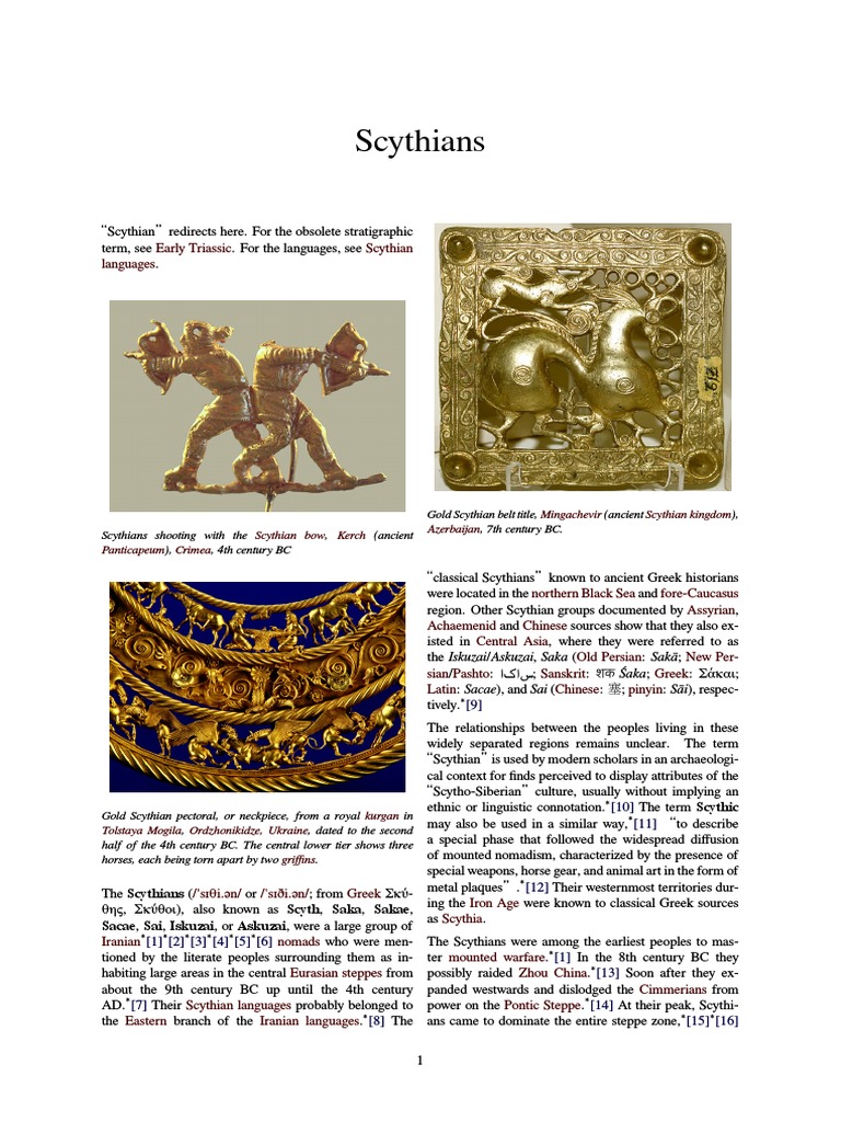 Scythians | Archaeology | Clothing