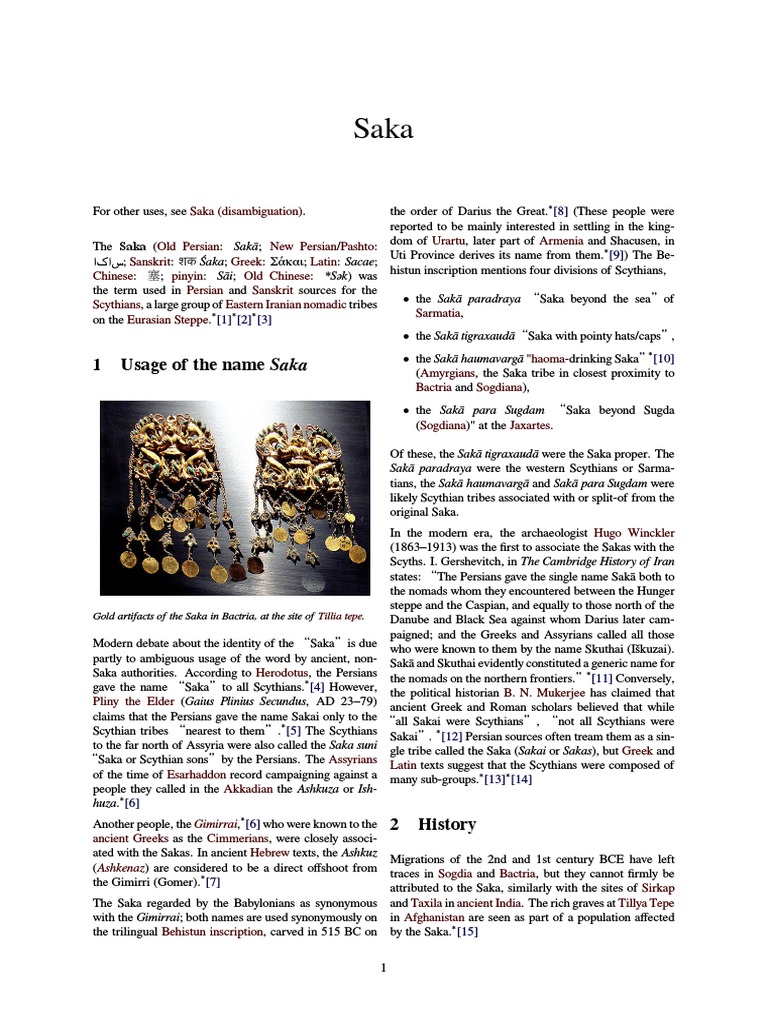 Saka Kingdom and Language | PDF | Ancient Peoples | Ancient Europe