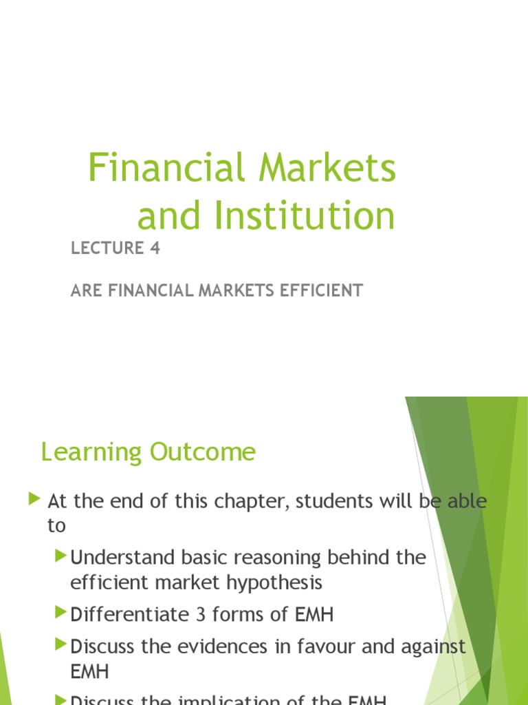 Efficient Market Hypothesis Explained | PDF | Efficient Market ...