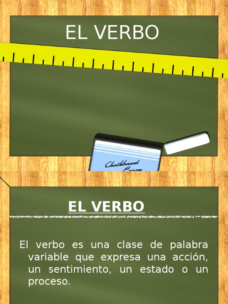 el-verbo ppt 5B.ppt | Conjugación gramatical | Verbo