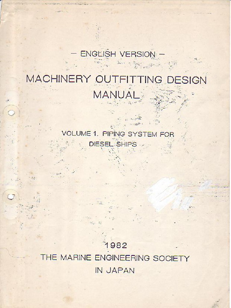 Machinery Outfitting Design Manual | PDF
