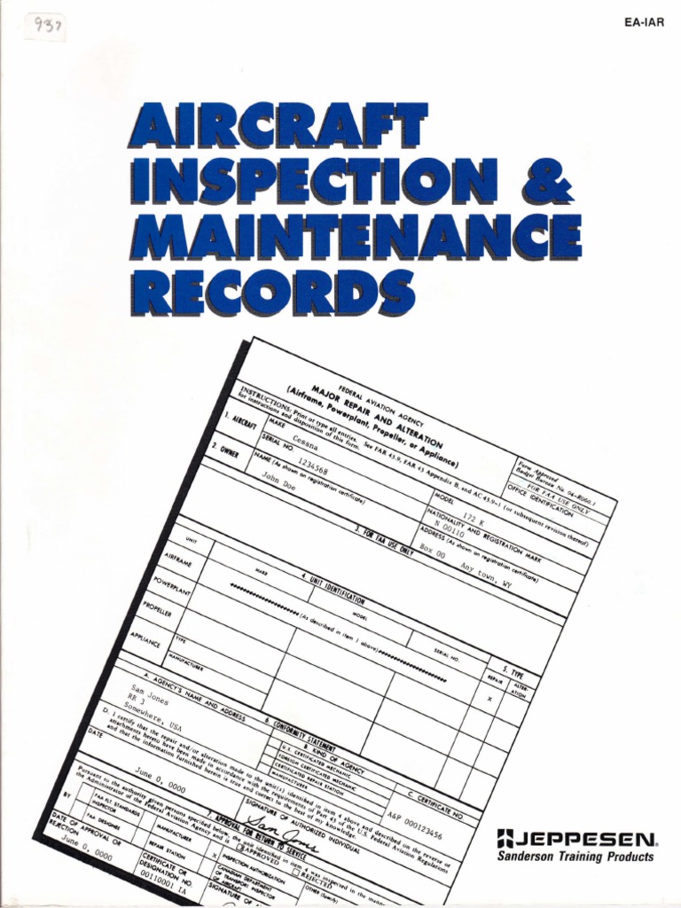 Aircraft Inspection and Maintenance Records | PDF | Federal Aviation ...