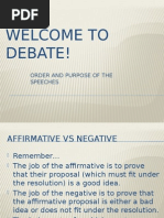Lincoln-Douglas (LD) Debate Format - Introduction | PDF | Meetings ...