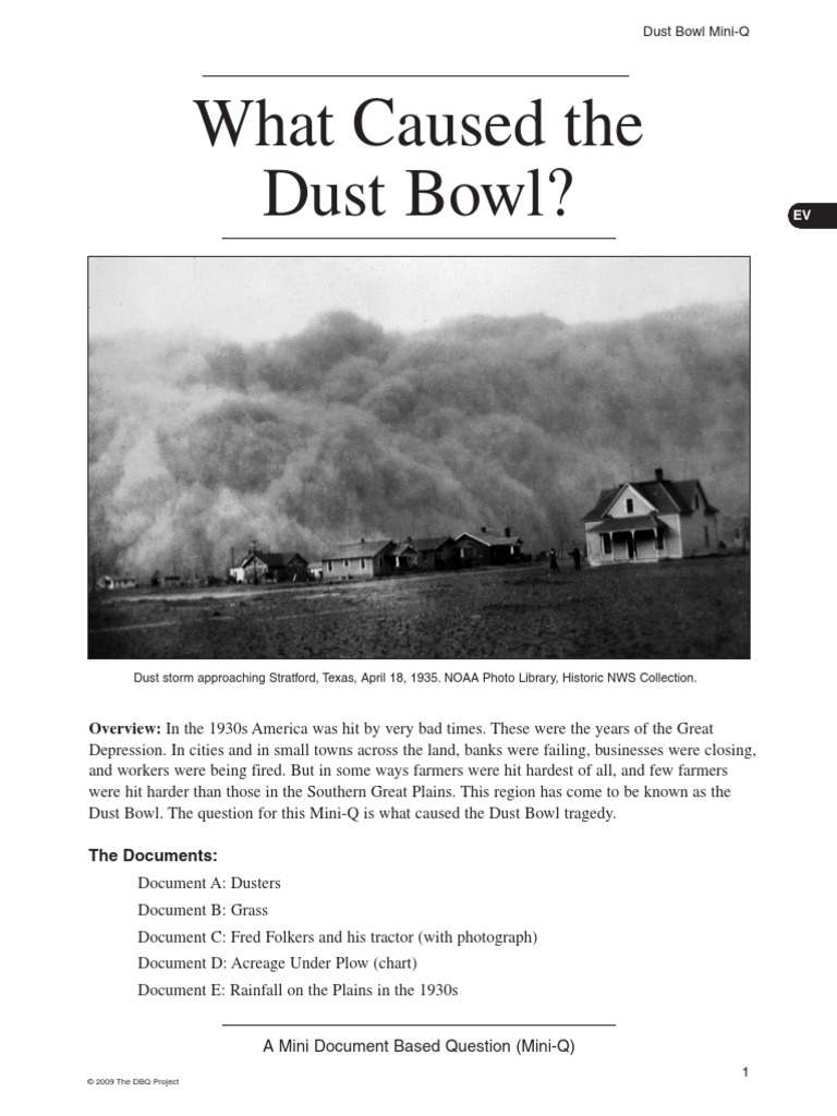 What Caused The Dust Bowl?: Overview | PDF | Dust Bowl | Great Plains